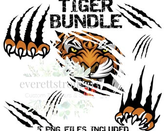 Tiger Scratch Letters - Etsy