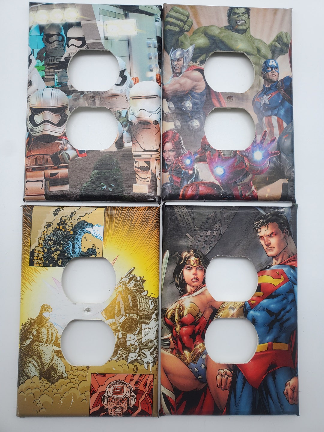 Custom Comic Book, Cartoon Character Outlet Cover Plate - Etsy