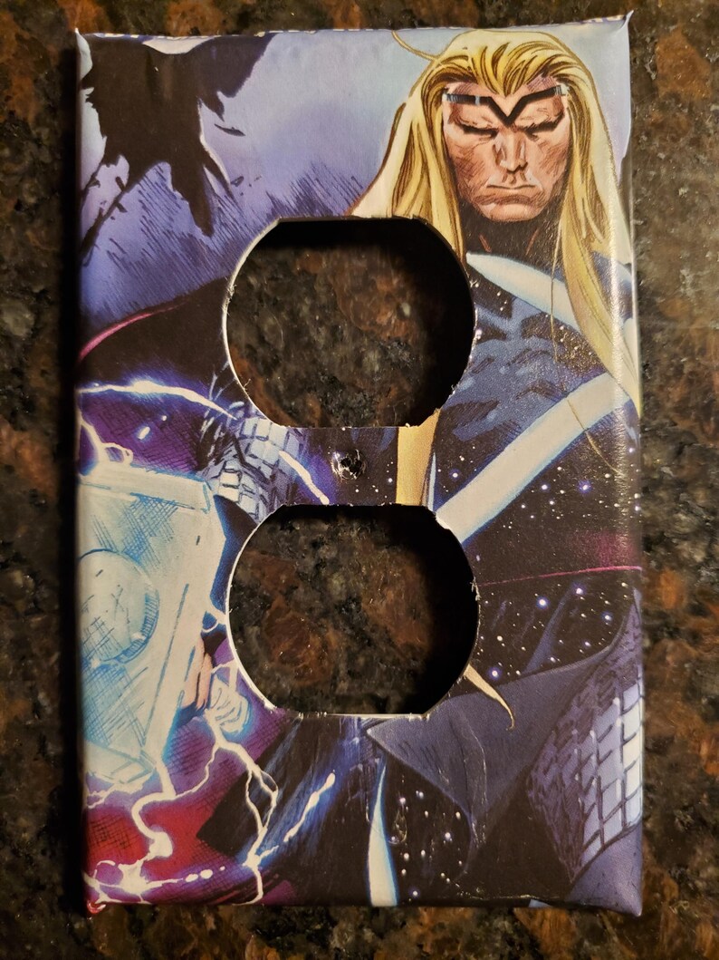 Custom Comic Book, Cartoon Character Outlet Cover Plate - Etsy