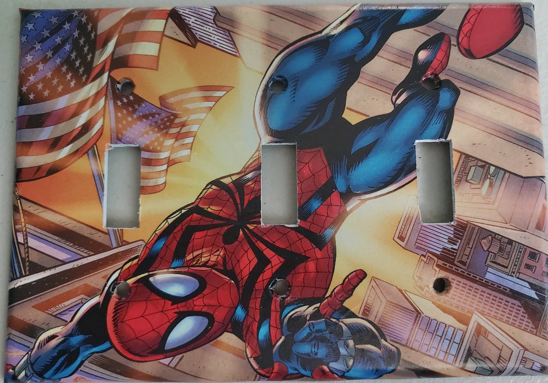 Custom Comic Book, Cartoon Character Light Switch 3 Hole Cover Plate - Etsy