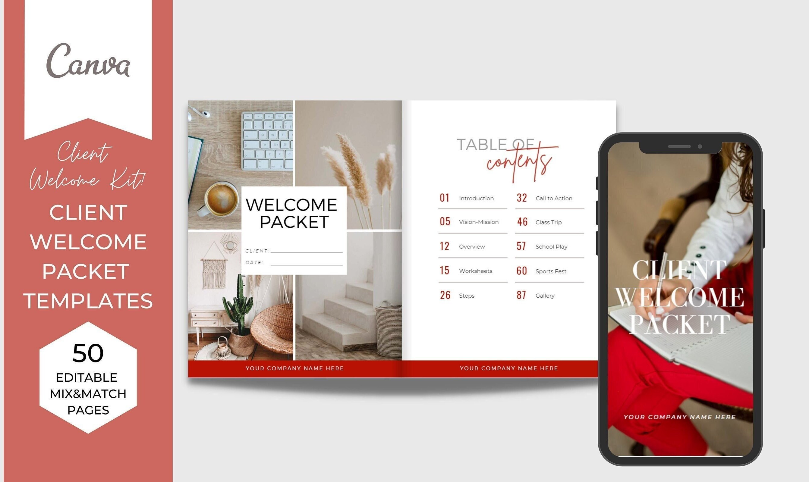 Client Welcome Packet Client Welcome Kit Client Welcome - Etsy