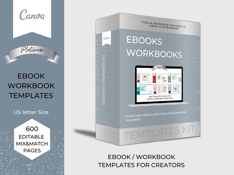 Bundle Ebook Template Canva Workbook Canva Template Canva Templates ...