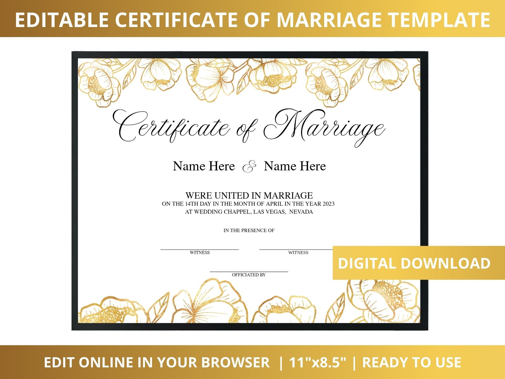 Fake Marriage Certificate
