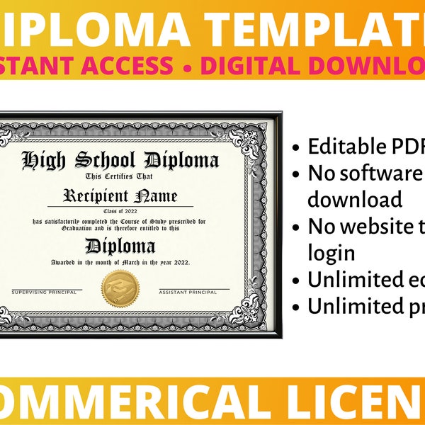 Diploma - Etsy