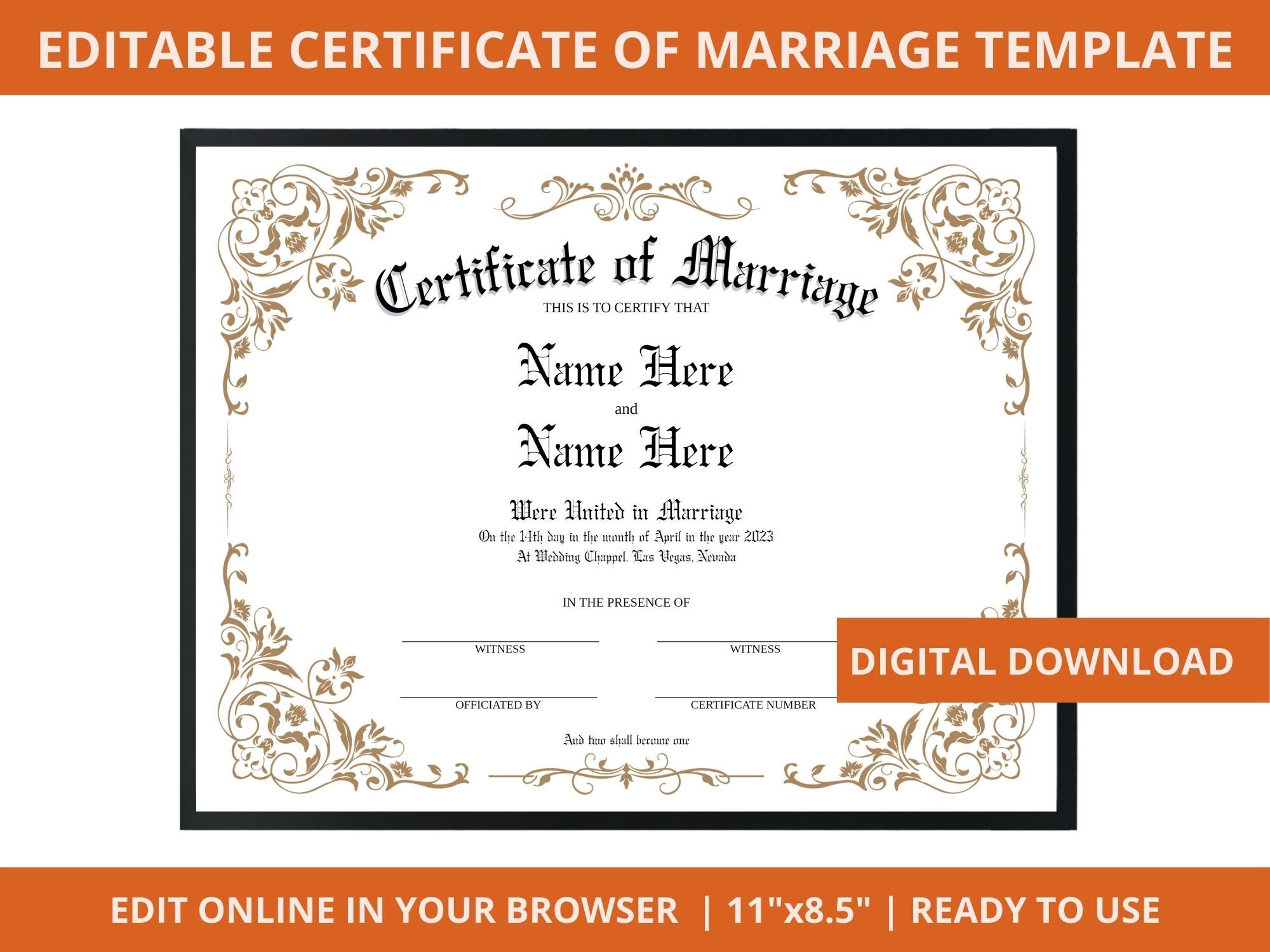 Fake Marriage Certificate