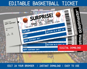 Nba Surprise Ticket - Etsy