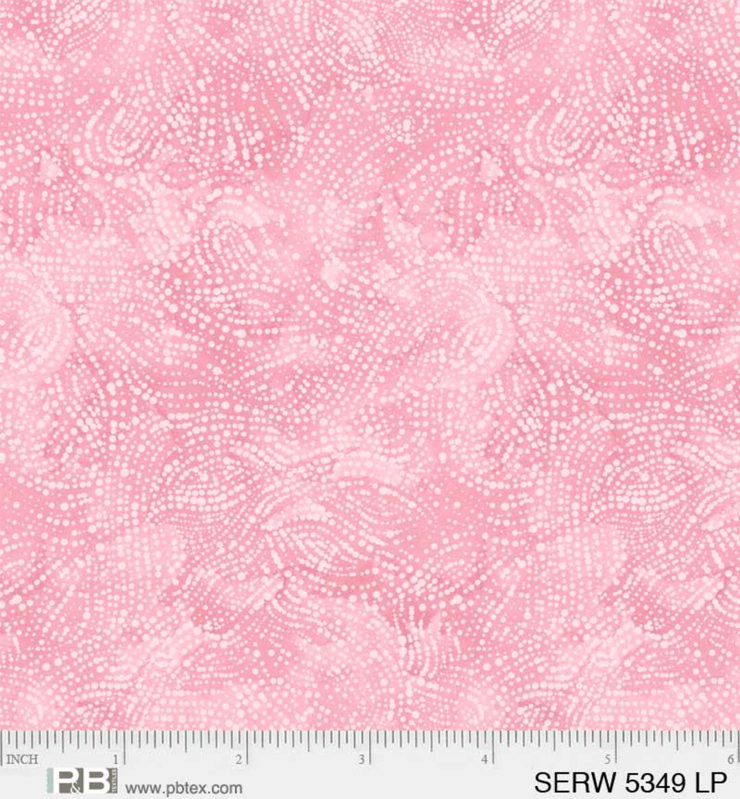 Serenity Wideback 108" - Light Pink Premium Cotton Fabric From PB Textiles - Manufacturer Item ...