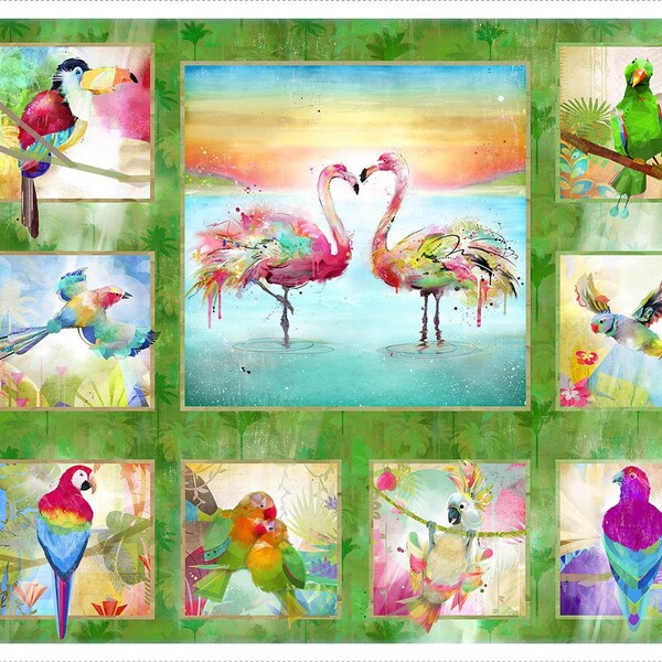 Flamingo Panel - Etsy