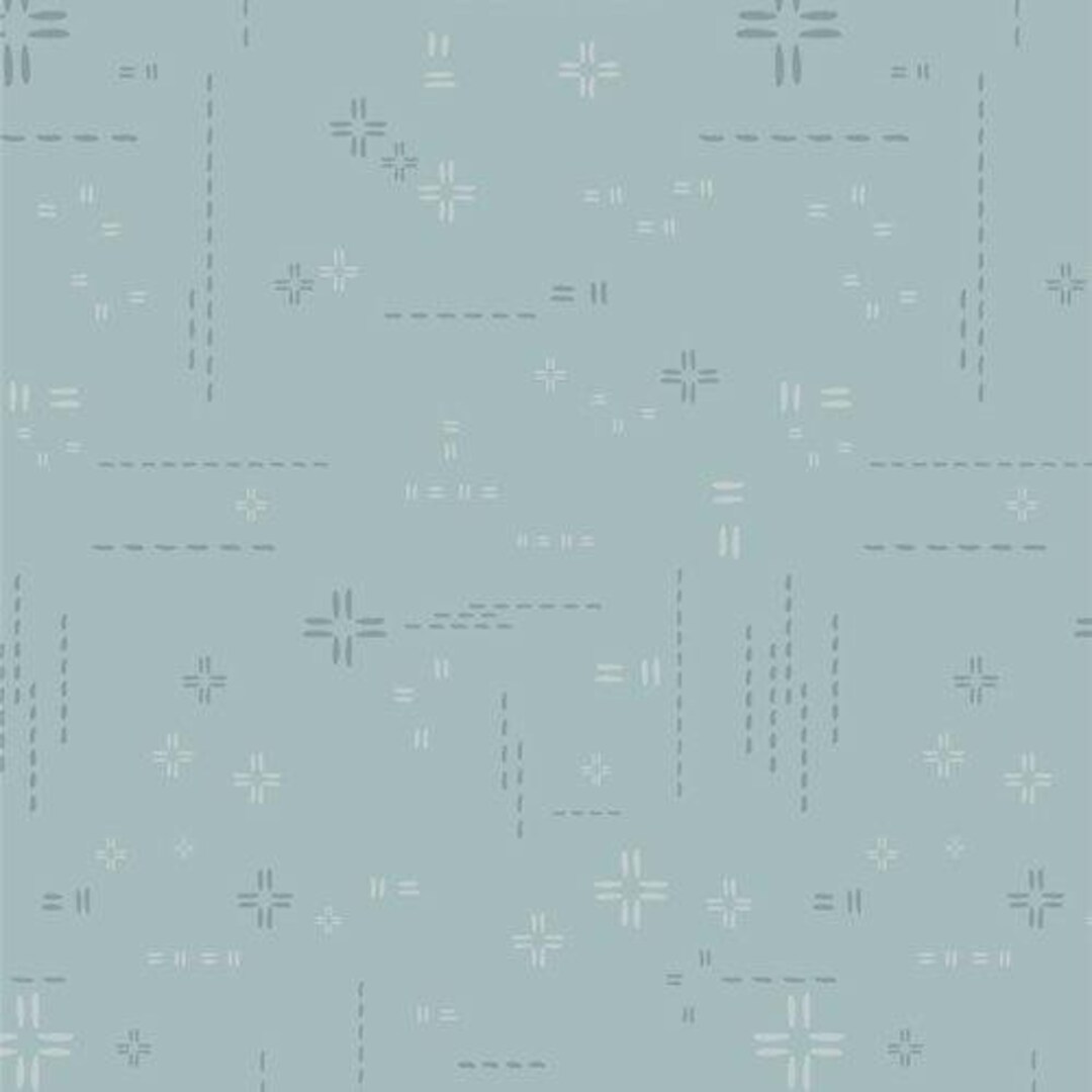 Decostitch Elements Skyline Blue Premium 100% Cotton Fabric by Art ...