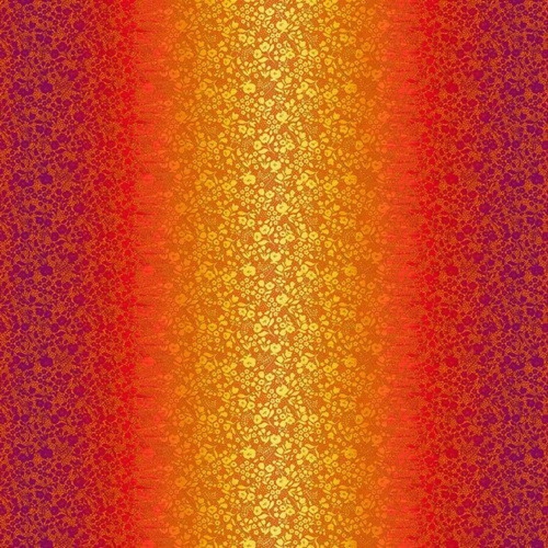 Shade Garden Tequila Sunrise Ombre Quilt Fabric From Studio E ...