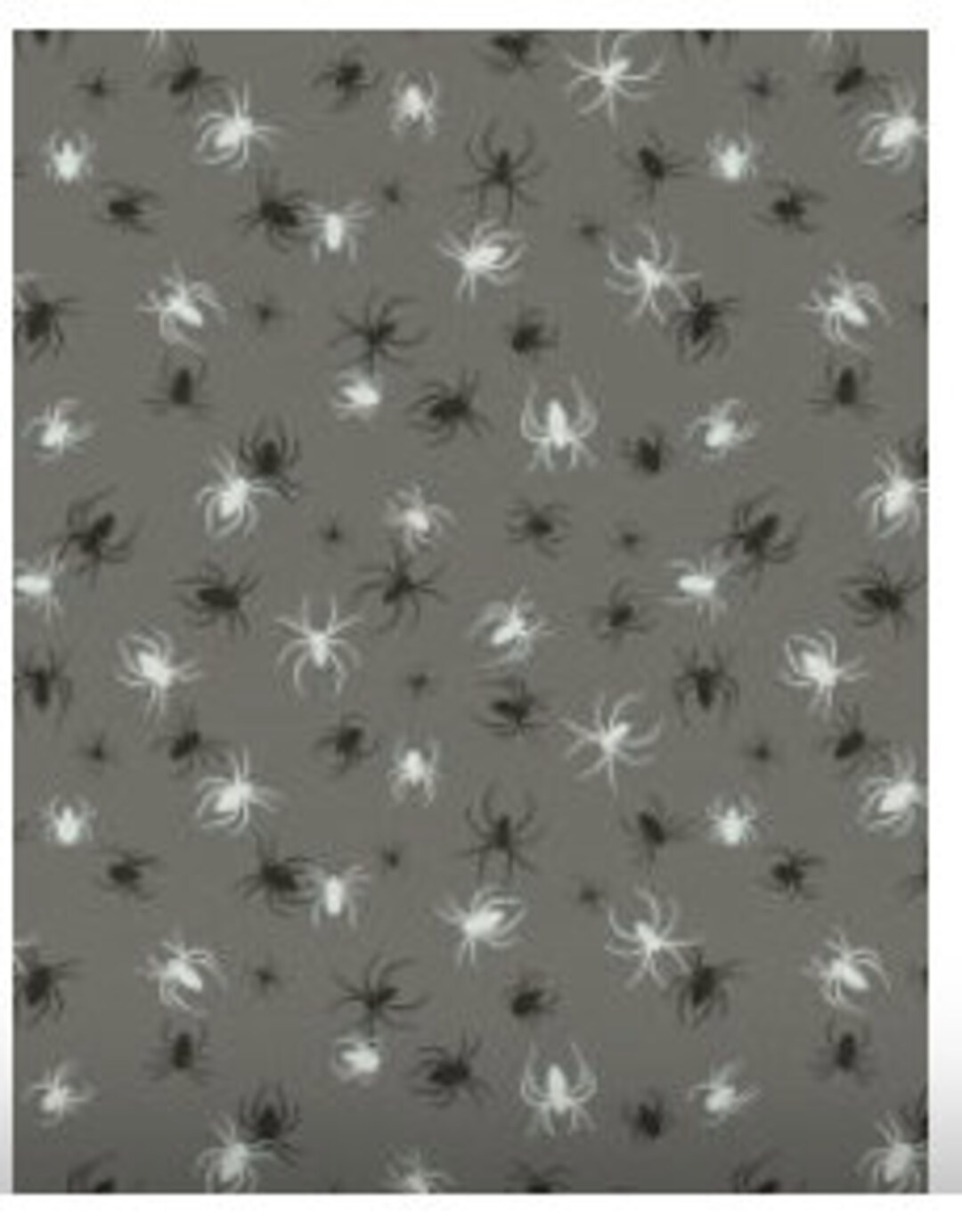 A602.1 GID Grey Spiders Haunted House Half Yard Cuts - Etsy