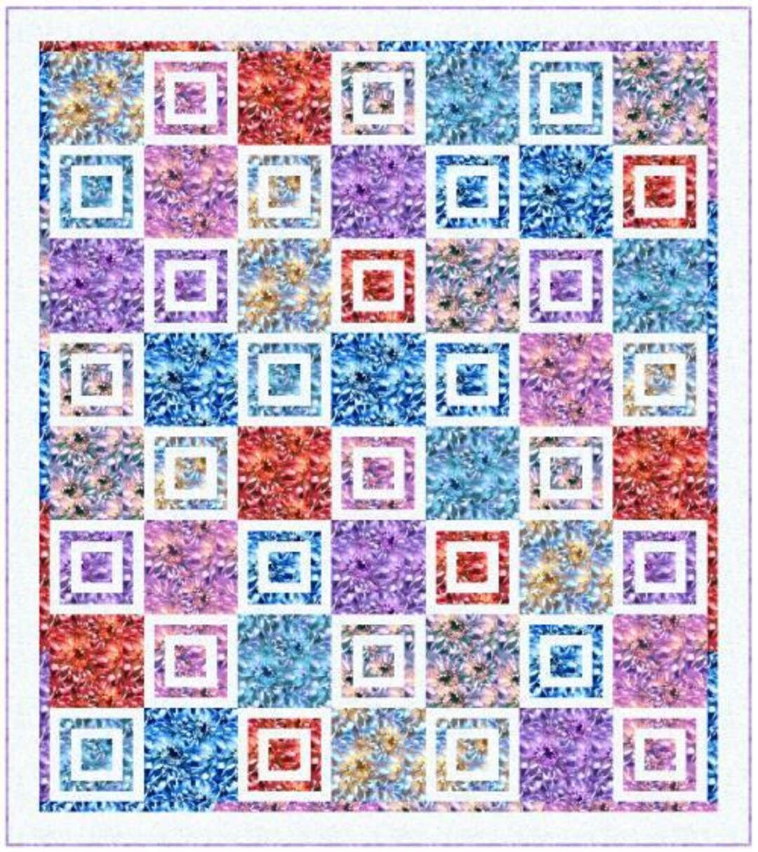 Sew Many Blooms Quilt Kit-quilt Design by Quilt Boss-64.5" X 73.5 ...