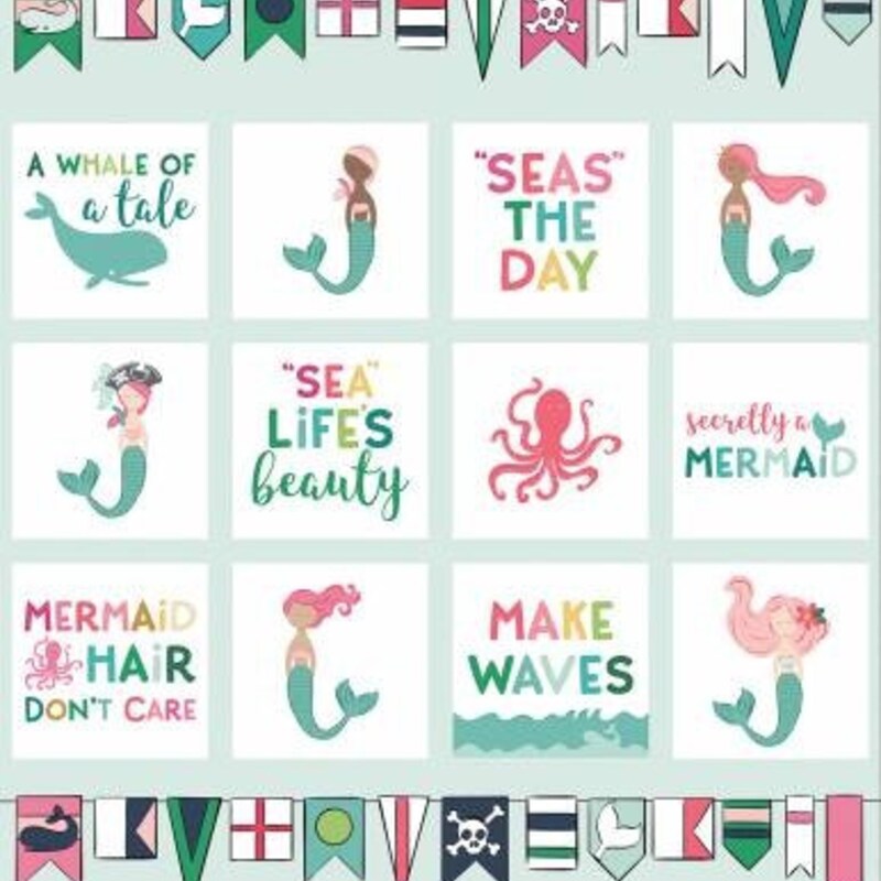 Riley Blake Mermaid - Etsy