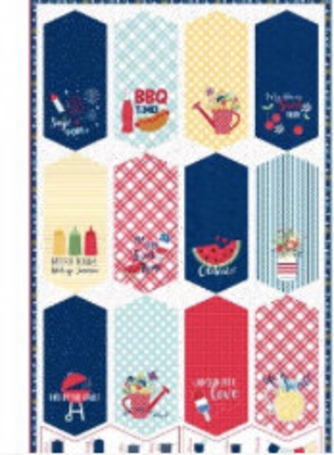 Red, White & Bloom Panel Item MAS9900-Z - Etsy