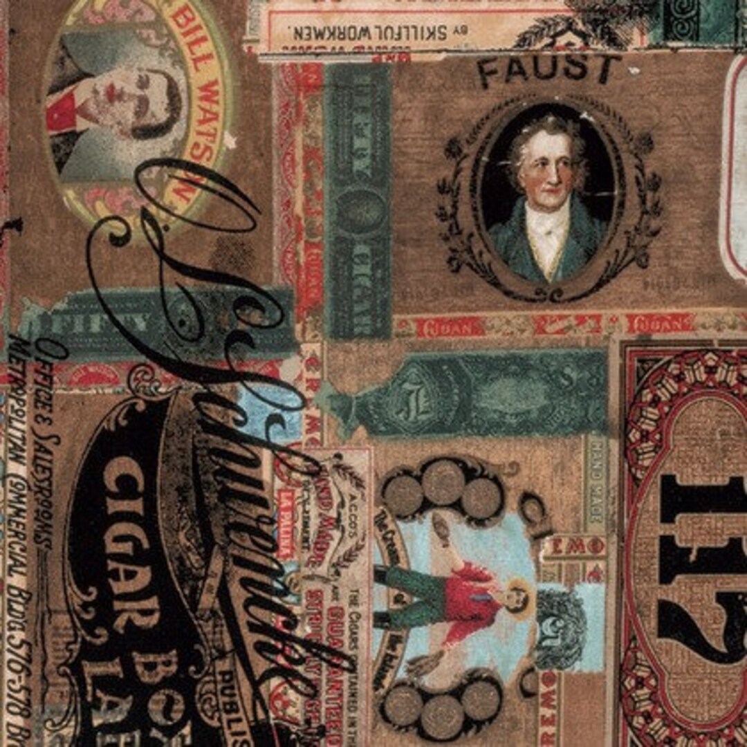 Eclectic Elements by Tim Holtz - Cigar Box Labels - Mfg. Free Spirit ...