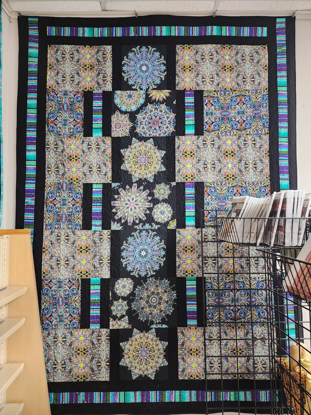 Blue Magic Carpet Quilt Kit Featuring Fabrics From the Heartscapes ...