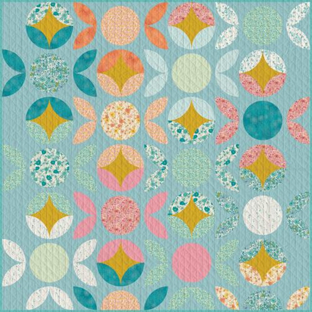 Bloomcore Full Bloom Quilt Kit - 79.5" X 79.5" - Mfg. Art Gallery ...
