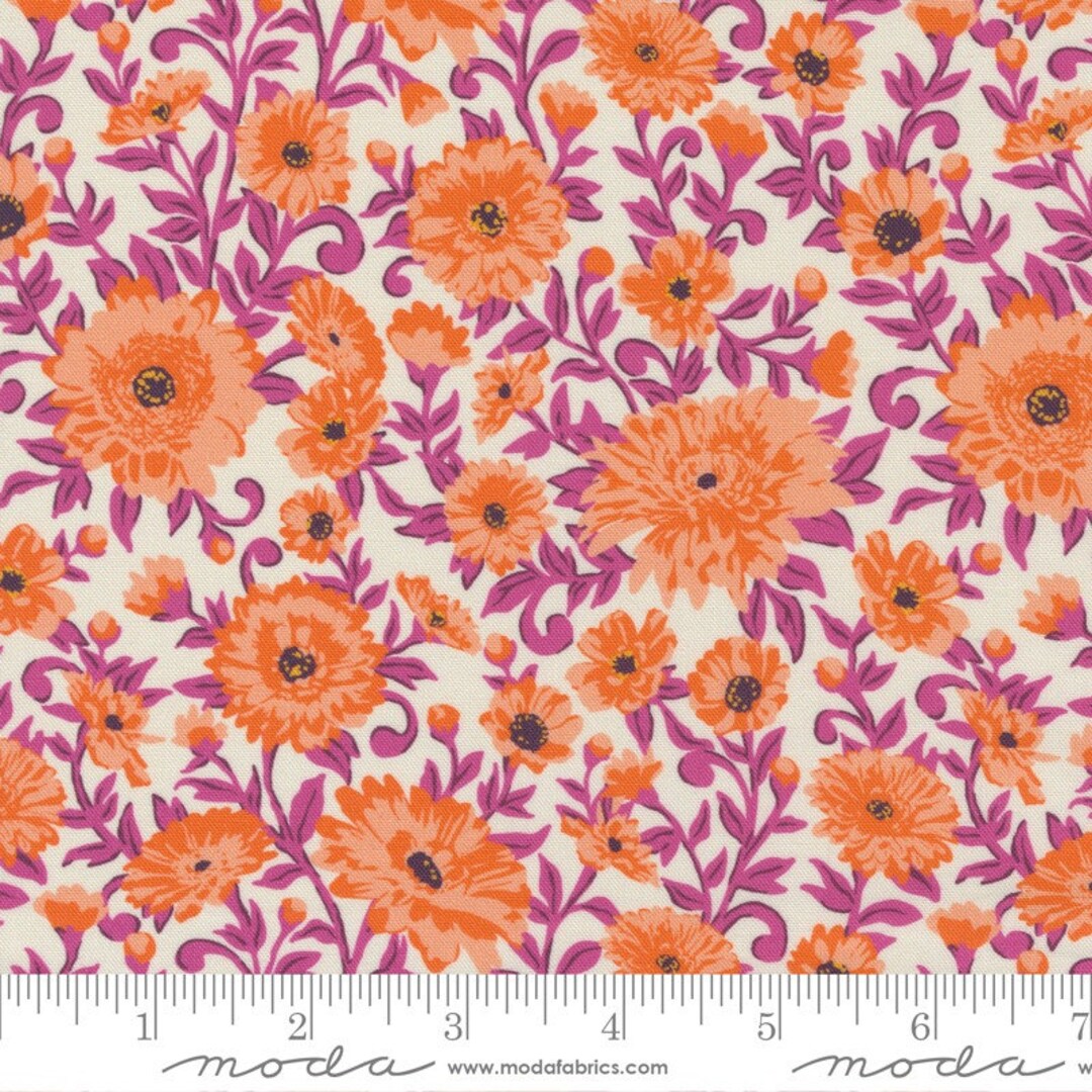 Paisley Rose by Crystal Manning - Ivory Clementine - Mfg. Moda - Mfg ...