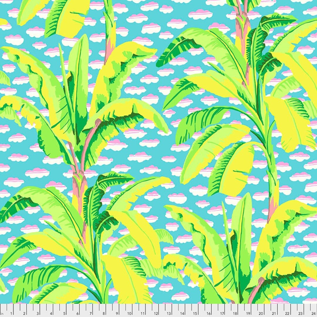 Kaffe Fasset Banana Tree Green Quilt Fabric From Free Spirit Item ...