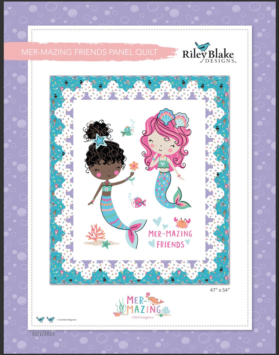 Mer-mazing Friends Quilt Fabric Kit From Riley Blake Designs - Etsy