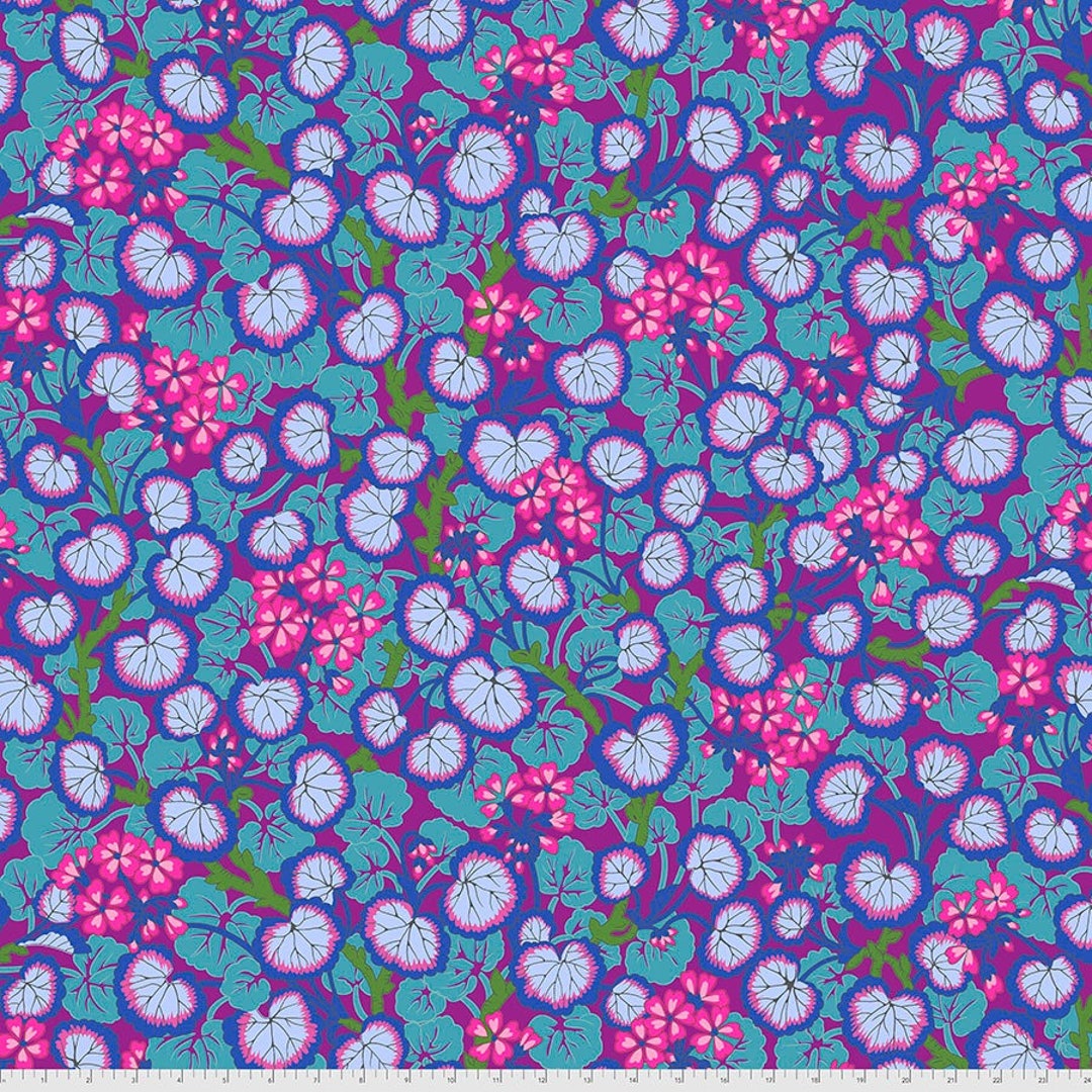 Kaffe Fasset Climbing Geraniums Purple Quilt Fabric From Free Spirit ...