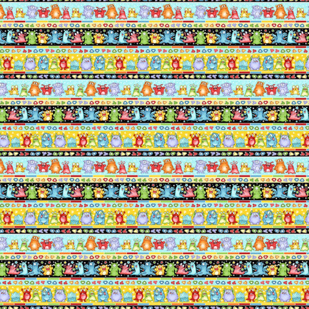 Monster'ocity by Simply Shelly Designs-border Stripe Glow in Multi ...
