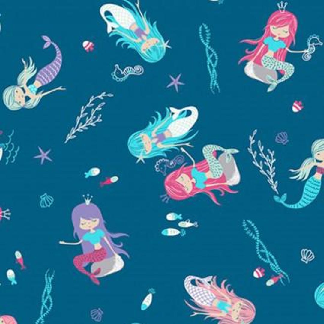 Cuddle Mermaid Splash Minky by Shannon Studio-belize Blue-60 Wide-mfg ...