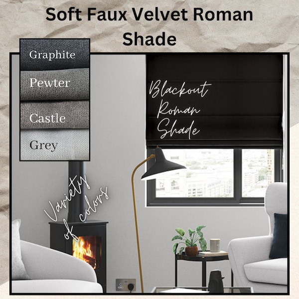 Soft Roman Shade - Etsy