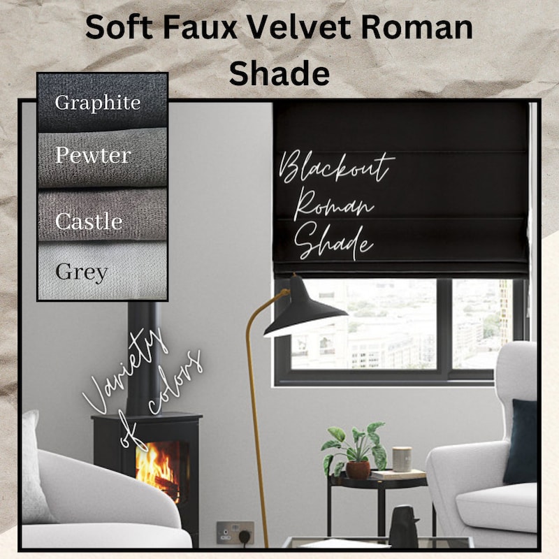 Soft Roman Shade - Etsy