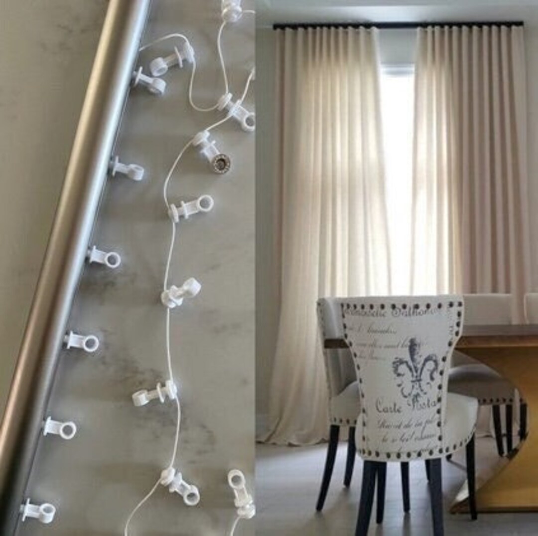 Hardware Only Ripple Fold Channel Rod System Variety of Colors Black ...