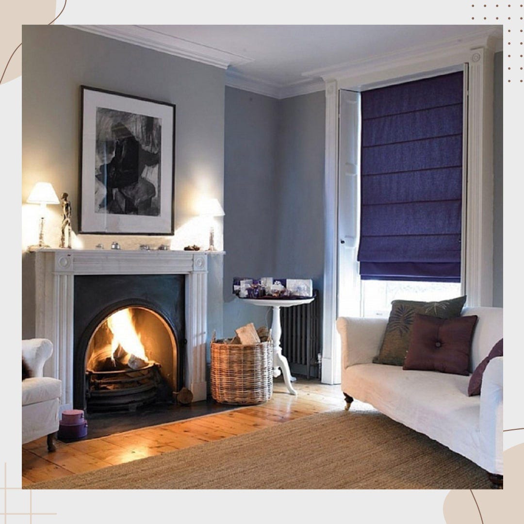 Navy Blue Roman Shade | Roman Shade | Window Blinds | Custom | Variety ...