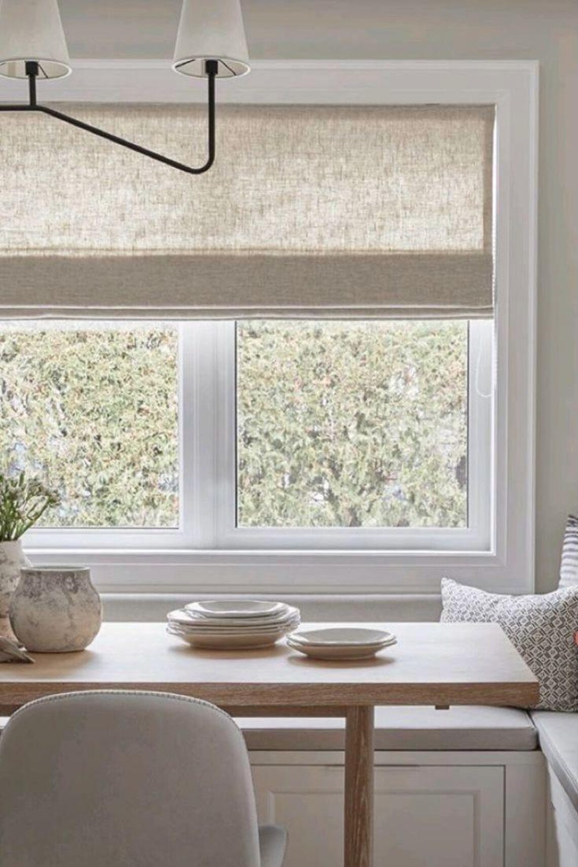 Linen Roman Shade | Roman Shade | Window Blinds | Custom | Variety of ...