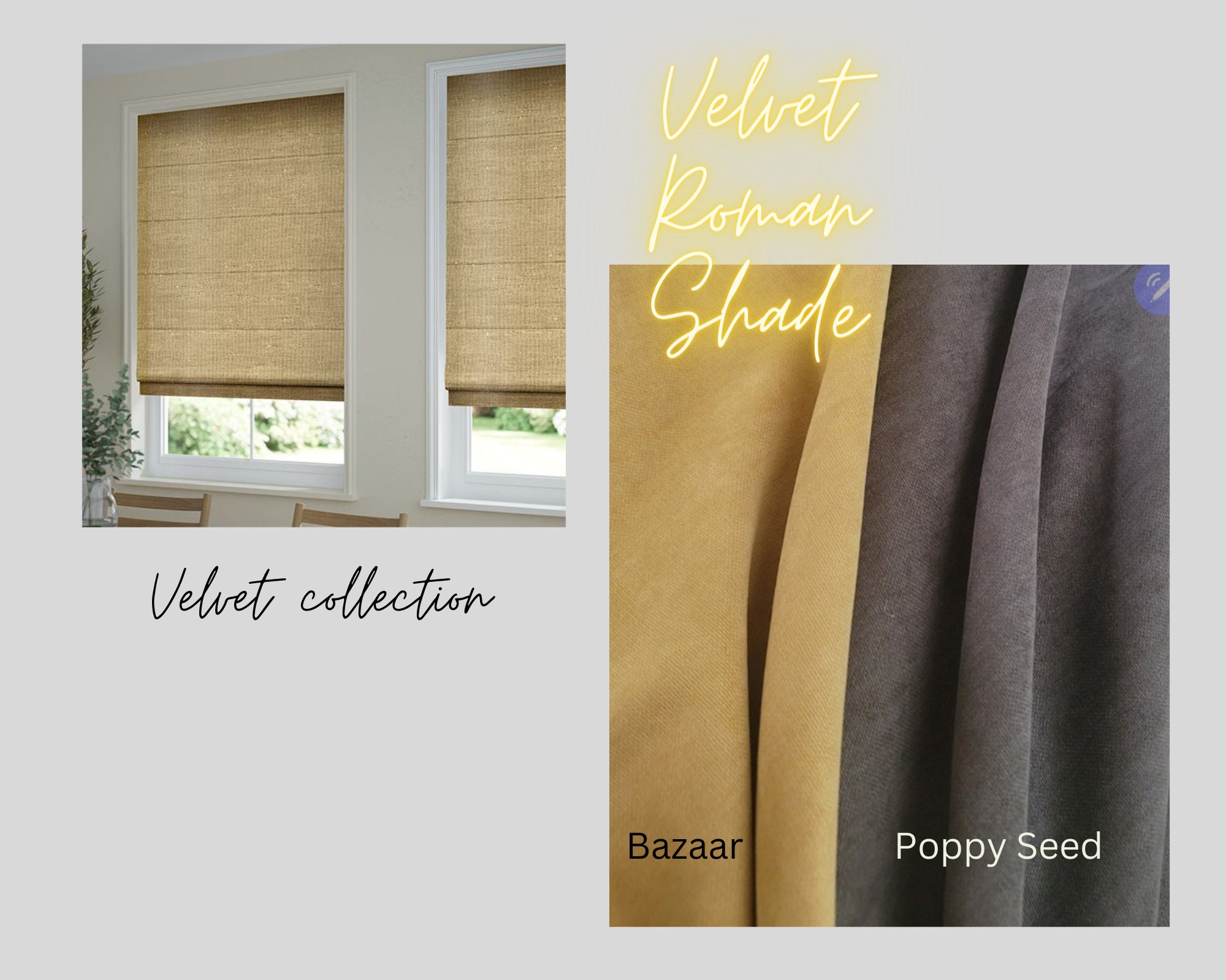 Velvet Roman Shade Roman Shade Soft Faux Velvet Custom Variety of ...