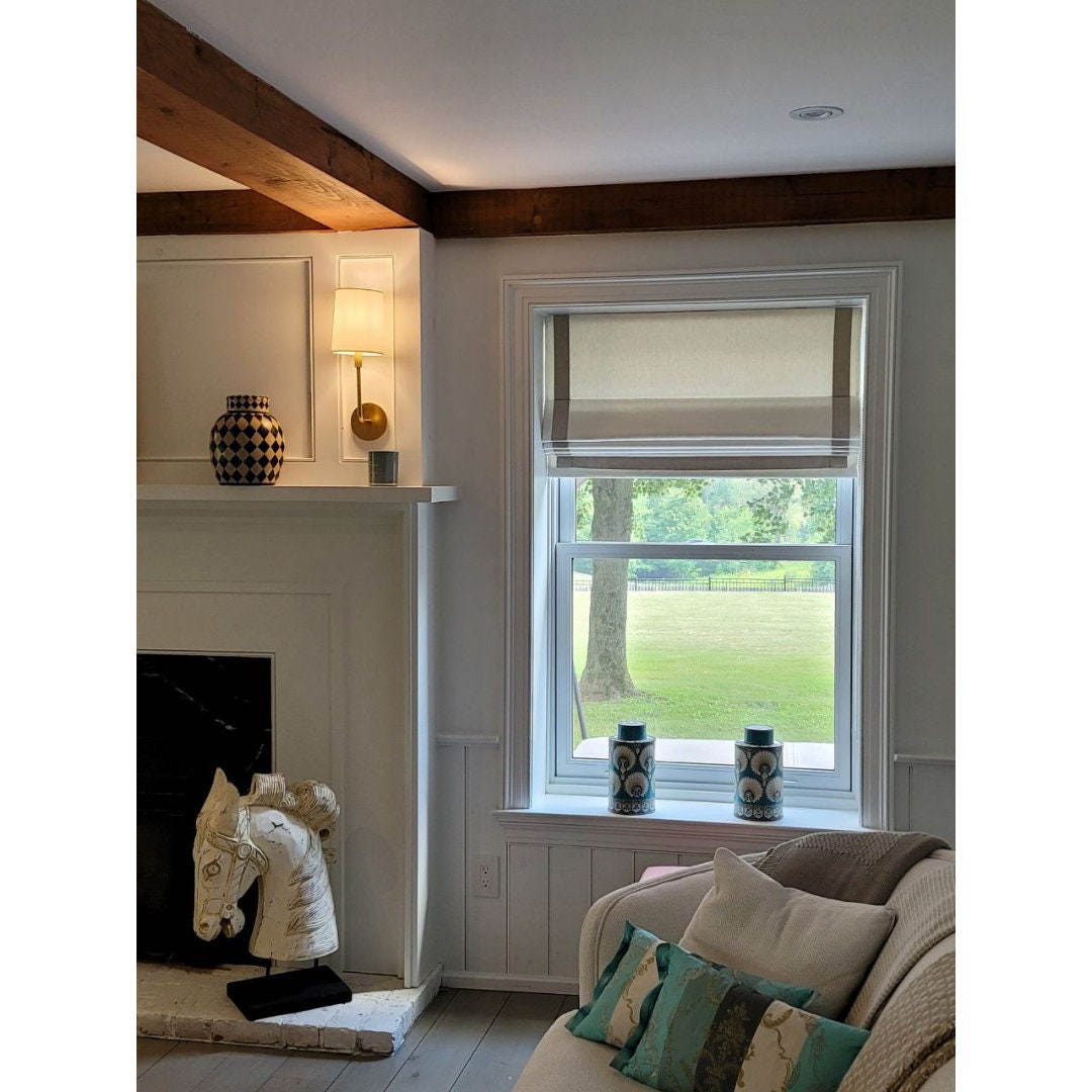 Modern Roman Shade Window Blinds Custom Variety of Colors Blackout or ...