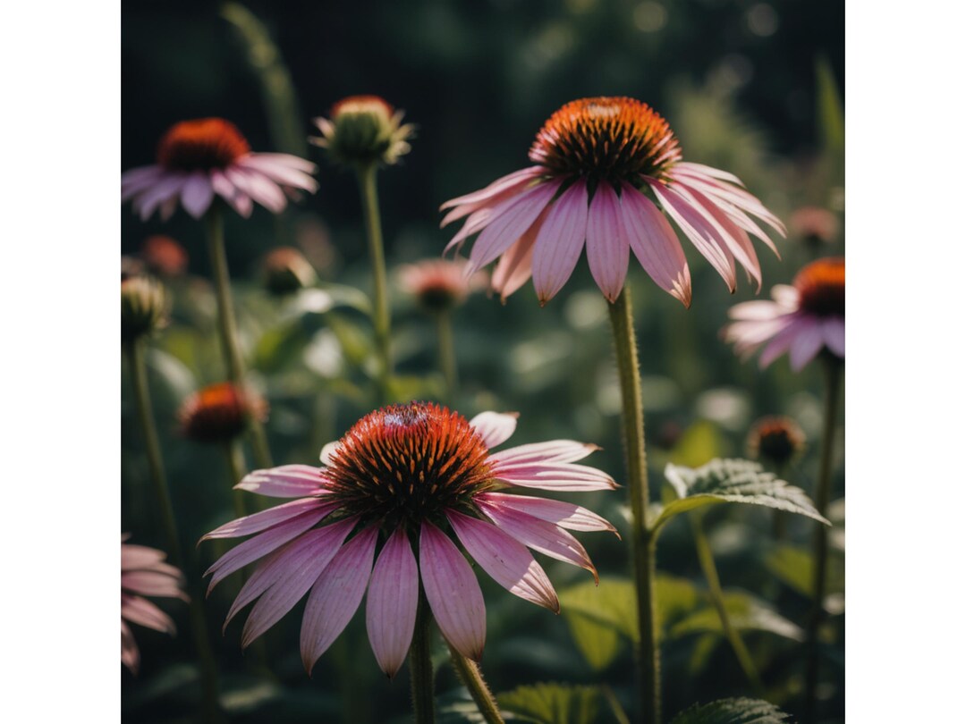 38 Wholesale Live Perennial Echinacea Pixie Meadowbrite Coneflower Plants Flowers Herbs Deer ...
