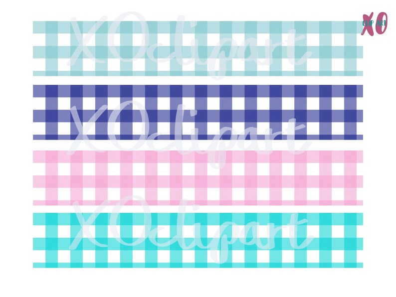 Bundle of 16 Buffalo Check PNG Borders for Graphic Design Crafting ...