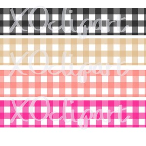 Bundle of 16 Buffalo Check PNG Borders for Graphic Design Crafting ...