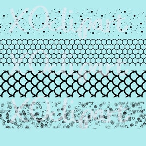 Black Confetti Clip Art Pngs Pack of Eight - Etsy