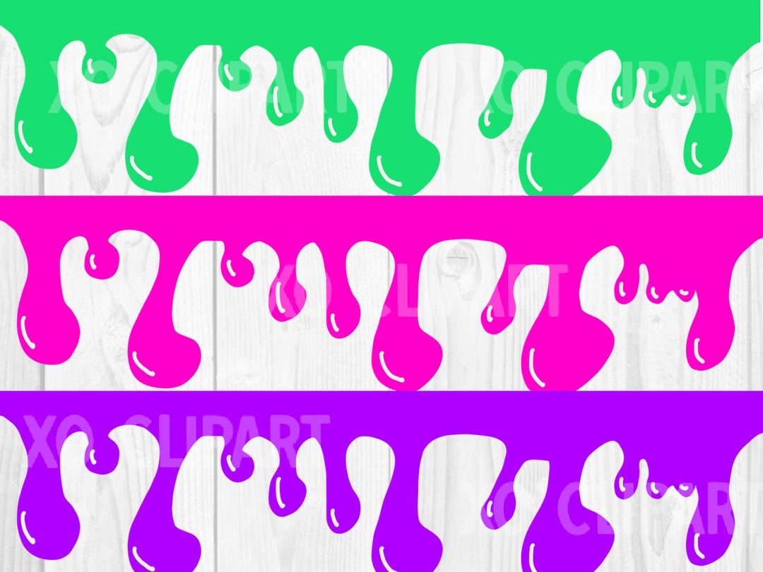 Neon Paint Drip Pngs - Etsy