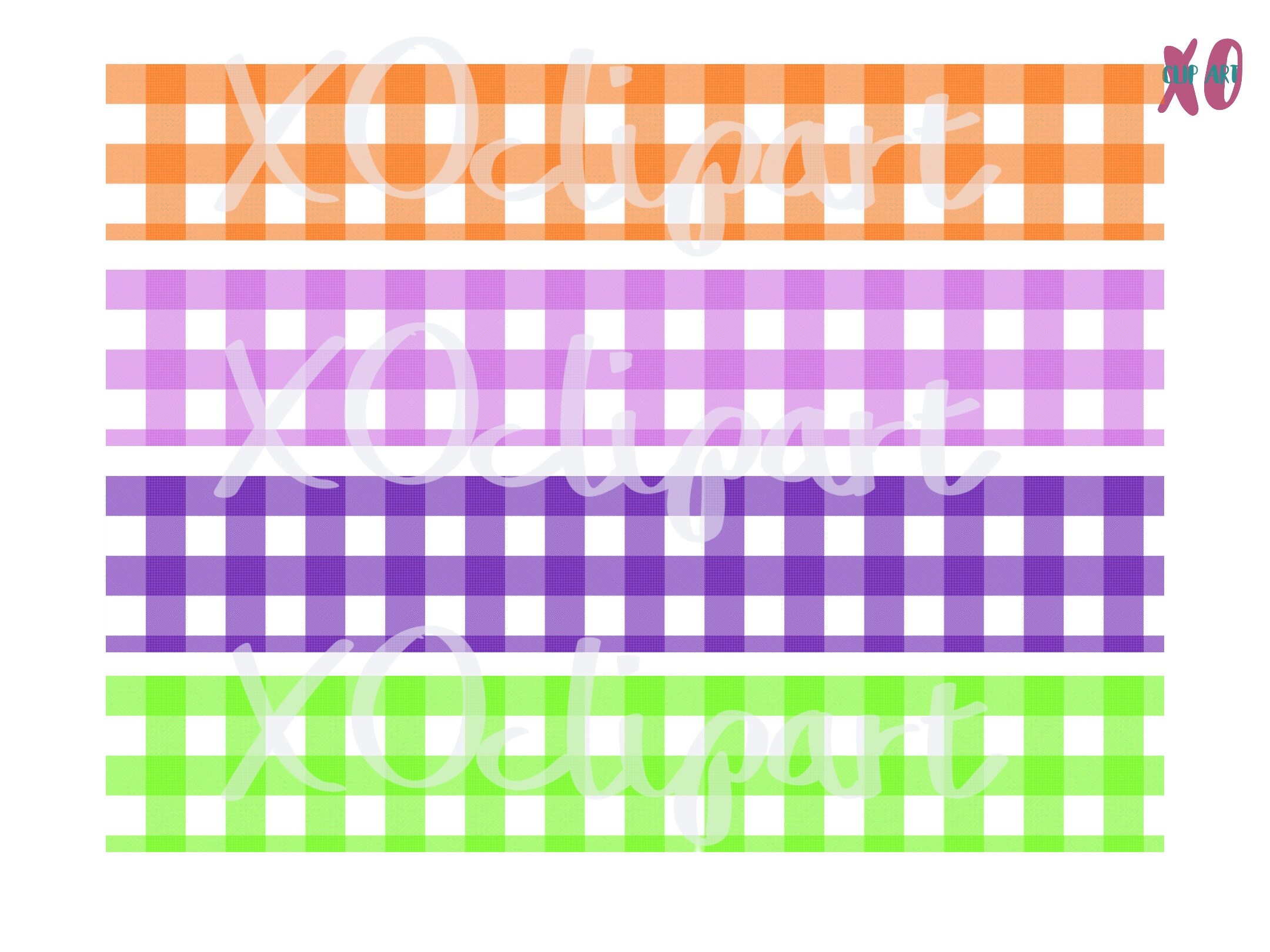 Bundle of 16 Buffalo Check PNG Borders for Graphic Design Crafting ...