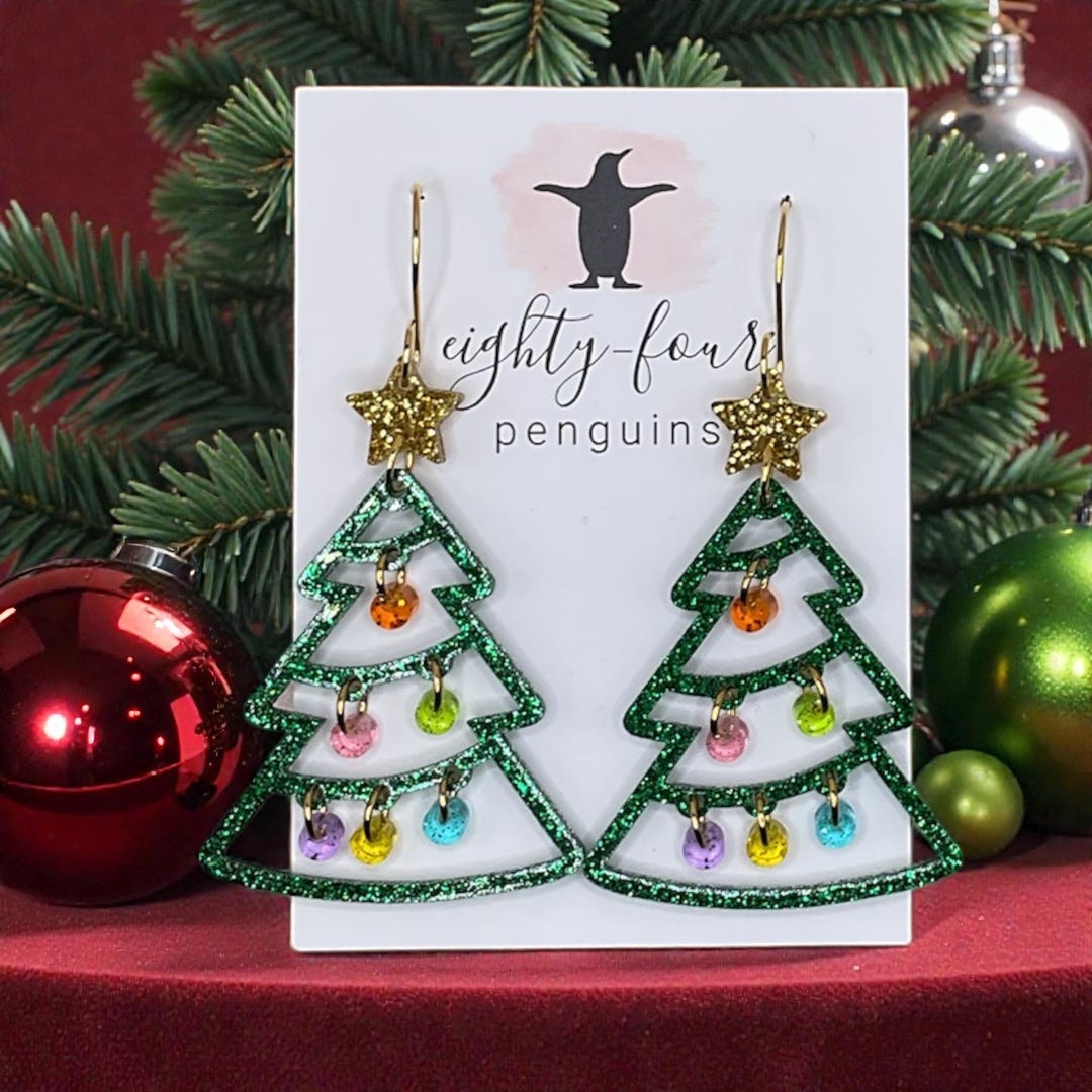 Cutout Christmas Tree ~ Acrylic ~ Ornaments ~ Movement ~ Merry ...