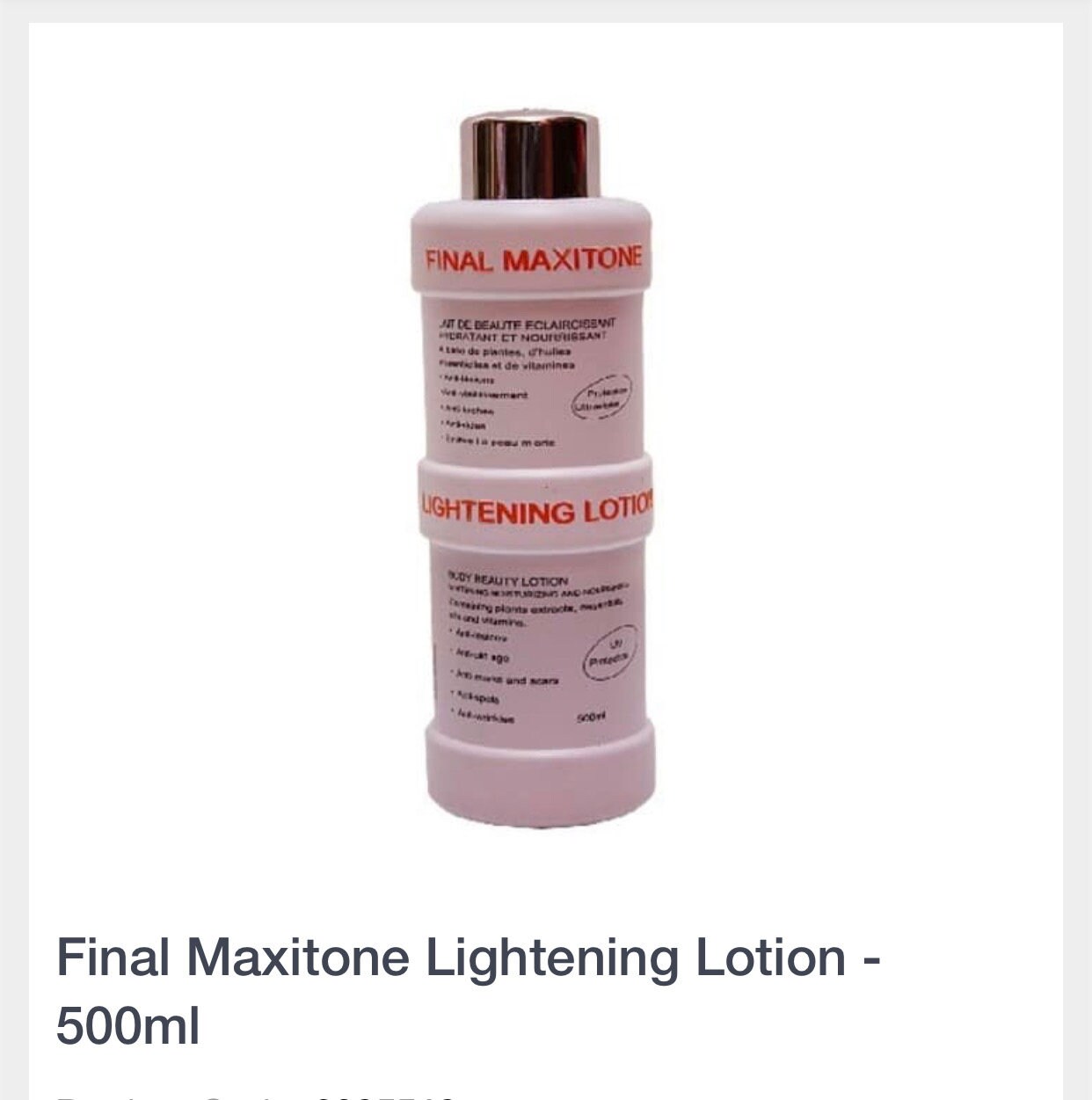 Final Maxitone Glutathione Lotion - Etsy