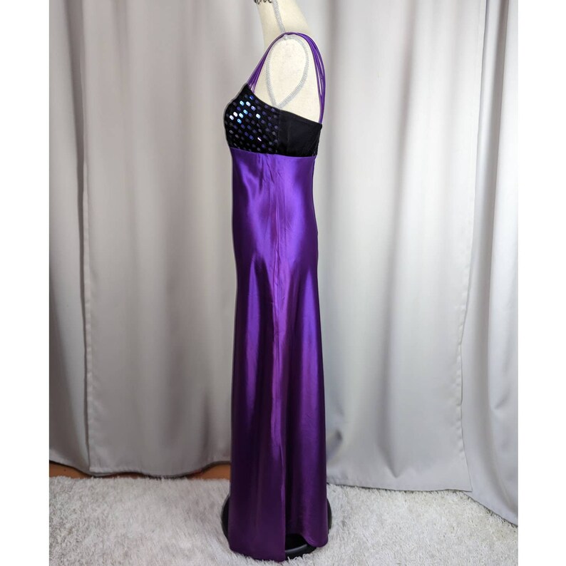 Vintage All That Jazz Strappy Prom Dress Purple and Black Size 7/8 - Etsy