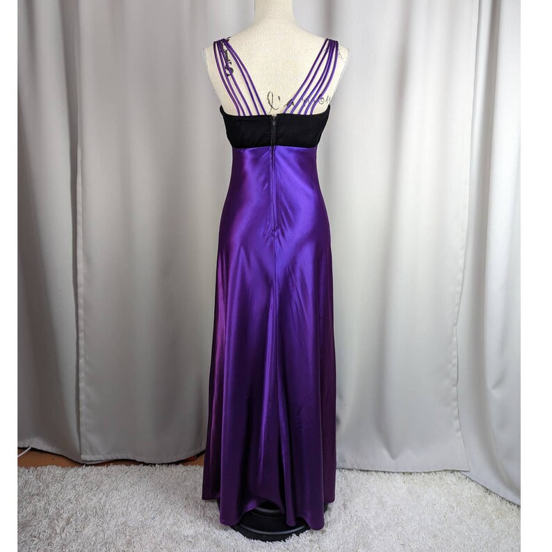Vintage All That Jazz Strappy Prom Dress Purple and Black Size 7/8 - Etsy