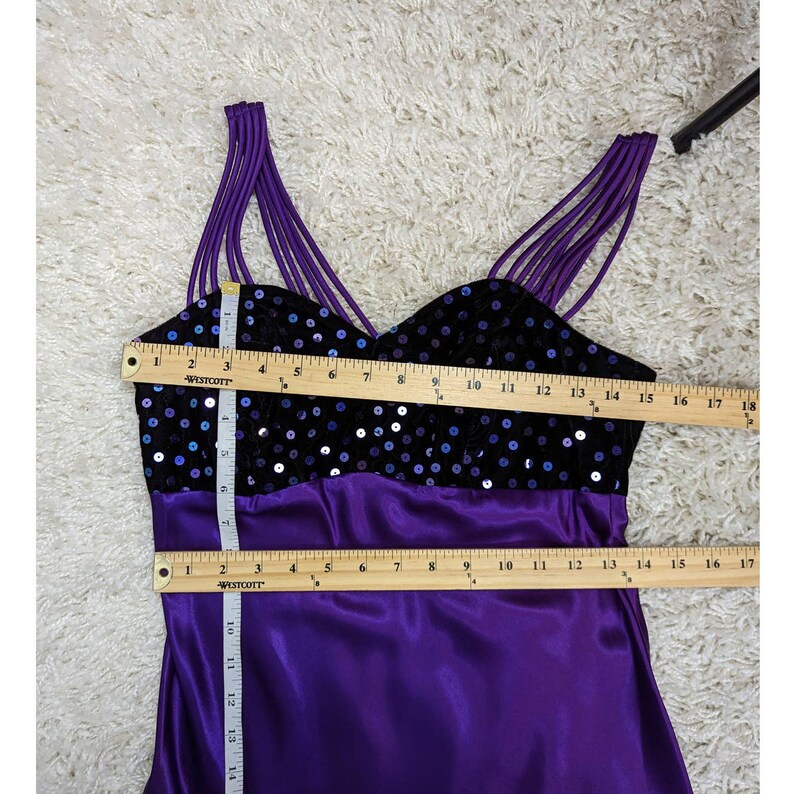 Vintage All That Jazz Strappy Prom Dress Purple and Black Size 7/8 - Etsy