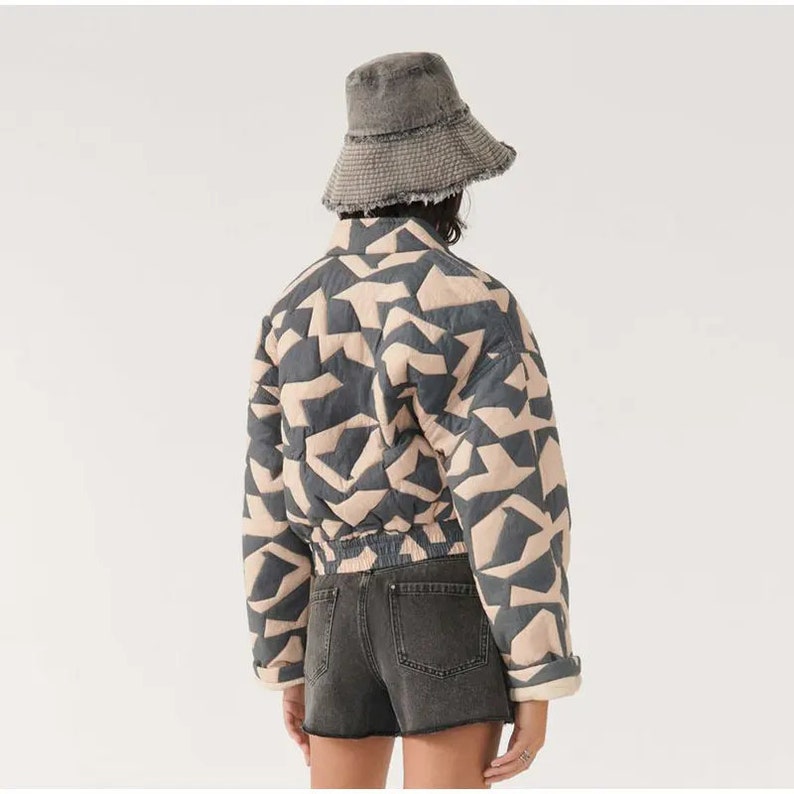 Geometry Quilted Jacket - Etsy