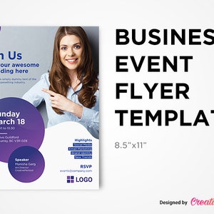 Event Invite Flyer Template - Corporate Invite Flyer - Etsy