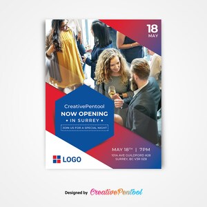Event Invitation Flyer Design Template - Corporate Event - Etsy
