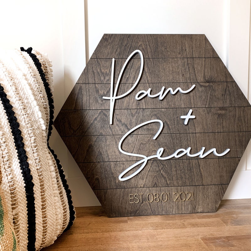 Hexagon Sign - Etsy