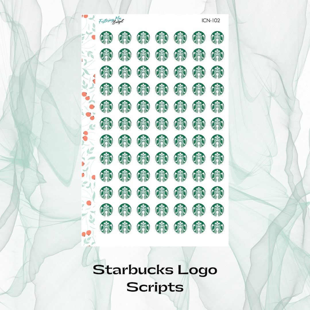 Starbucks Logo Icon Sticker - ICN-102 - Etsy